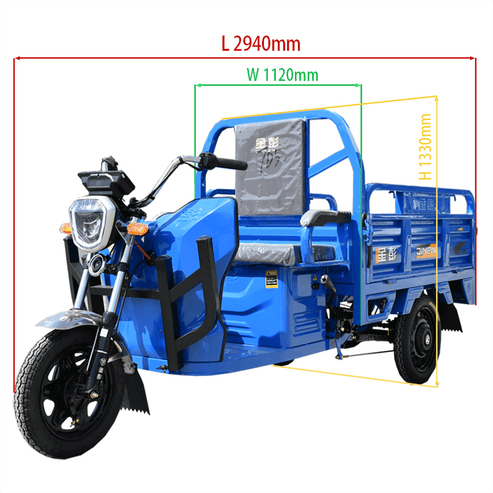 3-Wheel Electric Dumper Tricycle 1650lb Load Capacity – Farm 2 Home ...